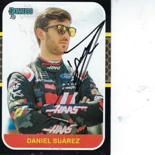 DANIEL SUAREZ SIGNED 2020 DONRUSS RACING #144 - NASCAR | eBay