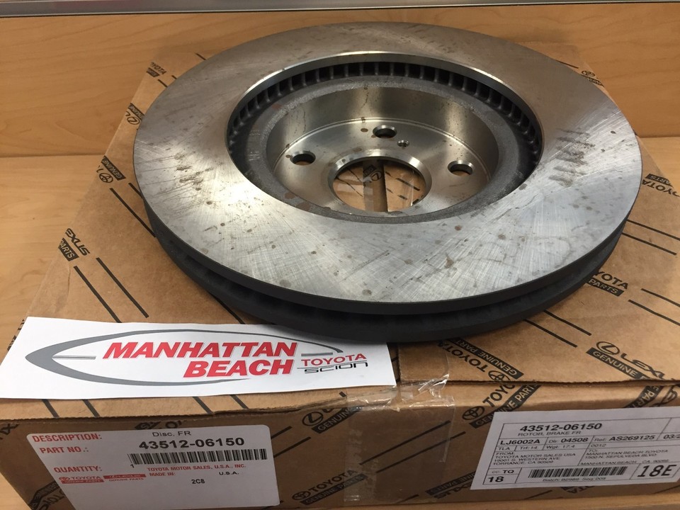 07-11 CAMRY NAP & 12-17 CAMRY & HYBRID OEM Front Brake DISC ROTOR 43512 ...