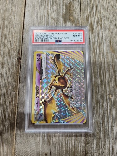 PSA 8 2017 P.M. XY Black Star Crobat Break Promo- Arcn.Brk.Evo.Box | eBay