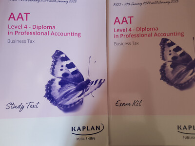 AAT LEVEL 4 KAPLAN BUSINESS TAX (2 BOOK SET) (STUDY TEXT AND EXAM KIT ...