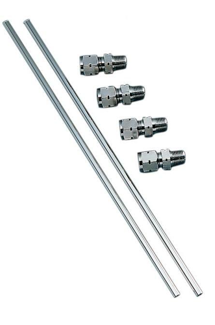 Drag Specialties 8.5" Chrom Overhead Rocker Box Oil Lines Harley ...