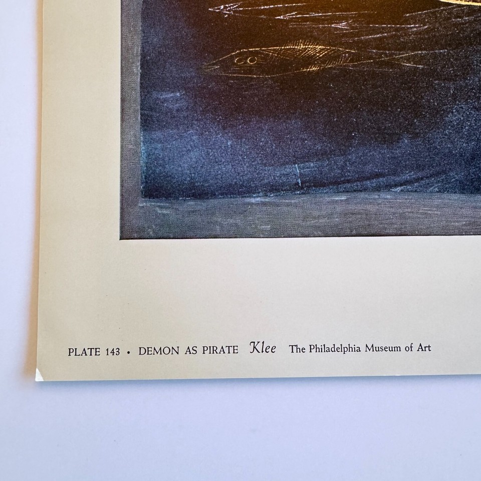 Demon As Pirate KLEE Plate 143 Metropolitan Seminars 9x13 in. | eBay