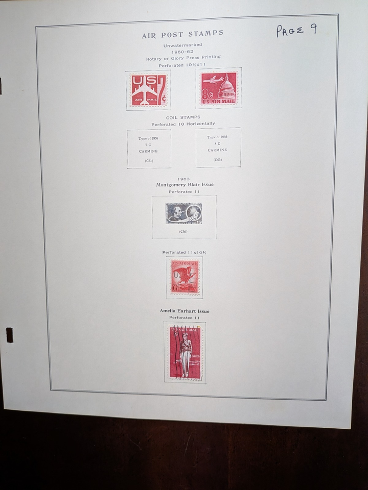US Air Post Stamps 1918-1969 LOT of 11 Scott Pages Neatly Hung | eBay