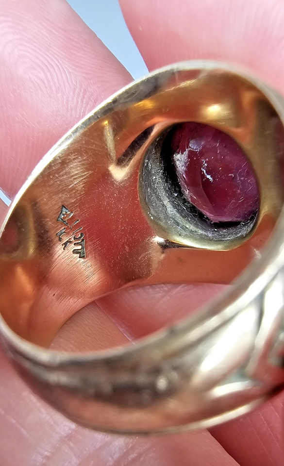 Vintage Elliott 10K Yellow Gold Amethyst 1964 College Class Ring ...
