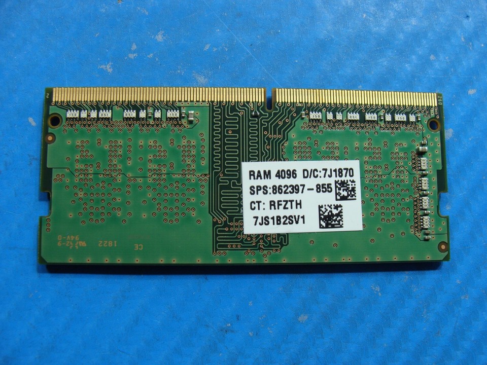 HP 15-bs234wm Samsung 4GB 1Rx16 PC4-2400T Memory RAM SO-DIMM ...