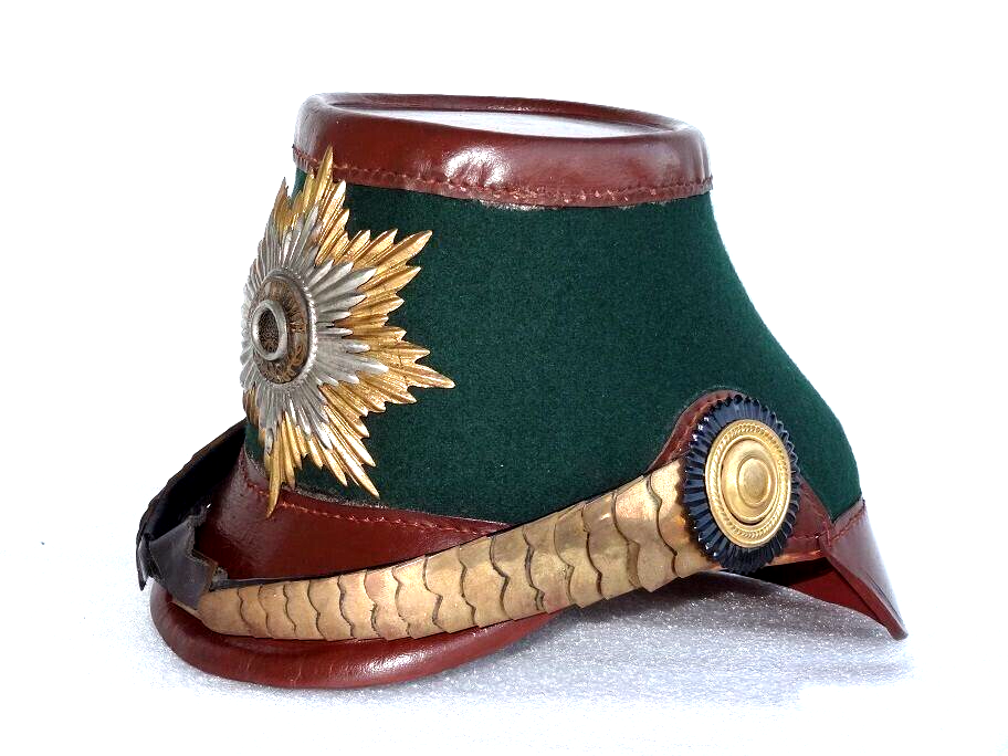 100% Genuine Leather German Shako Helmet Costume Gift | eBay
