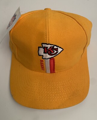 New VTG Kansas City Chiefs Yellow Hat NFL Logo 7 Snapback Hat Cap | eBay