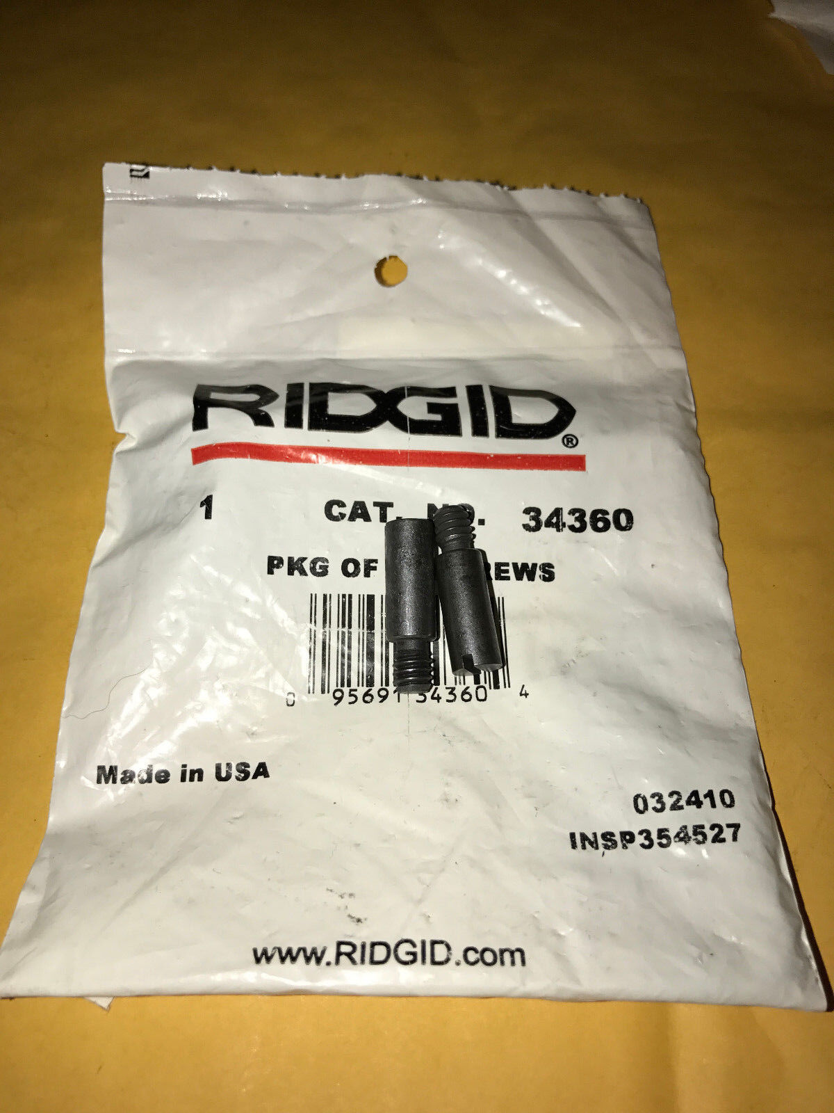 Genuine RIDGID 34360 E-2192 Cutter Wheel Pin For Cutters 30 & 40 -5 ...