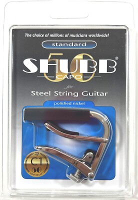 Shubb Capo for Steel String Polished Nickel Finish C1 Standard | eBay