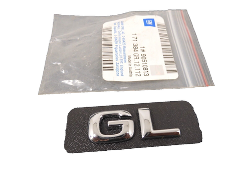 (A04) Genuine OPEL ASTRA F emblem logo 'GL' front door 90510813 171384 ...