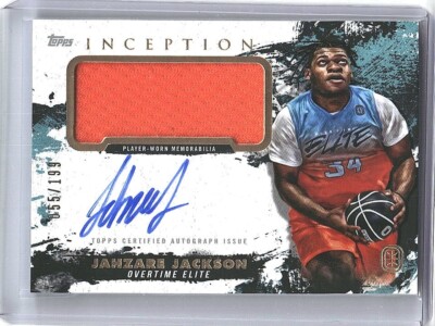 2021-22 Topps Inception OTE Jahzare Jackson #IAPC-JJ /199 RC PATCH ON ...