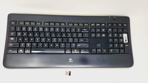 Logitech K800 Rechargeable Wireless Illuminated Keyboard w/Dongle (READ ...