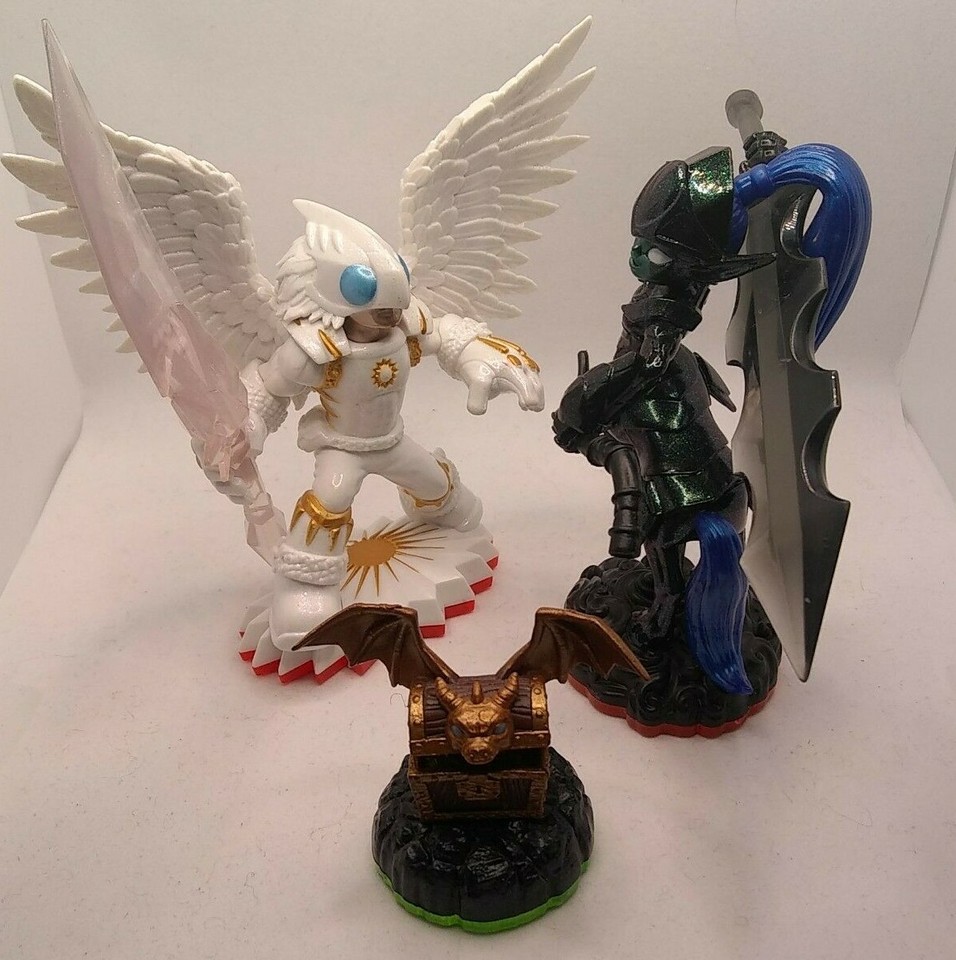 Skylanders Knight Light and Dark Trap Master Night Mare plus treasure ...