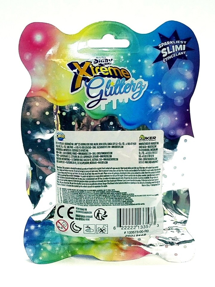 Orb Slimy Xtreme Glitterz Sparkliest Slimi Silver Slime | eBay
