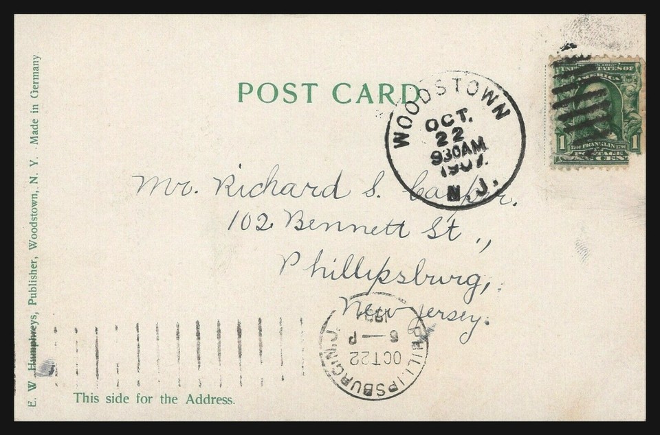 SALEM, NEW JERSEY, SALEM RIVER COVE Beach, Canoe, E.W. Humphreys ...