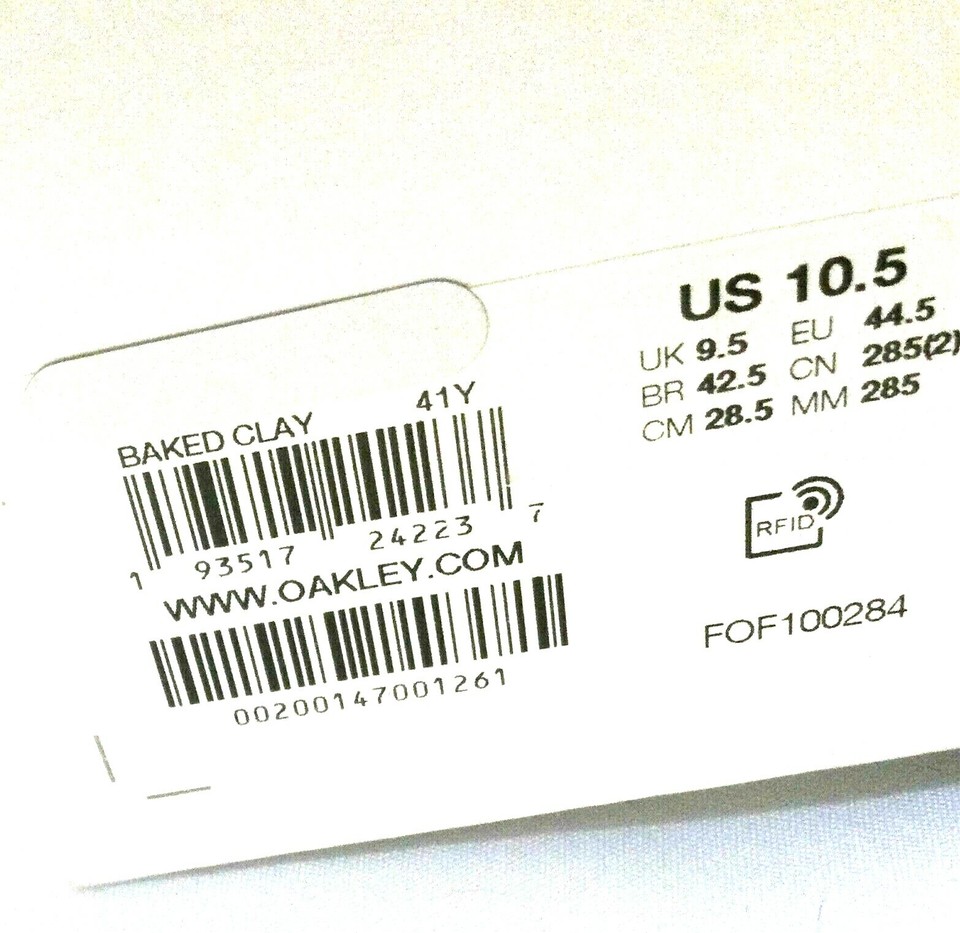 NEW OAKLEY MADIC SHOES 10.5 Burnt Orange (Baked Clay) Ripstop Hiking ...