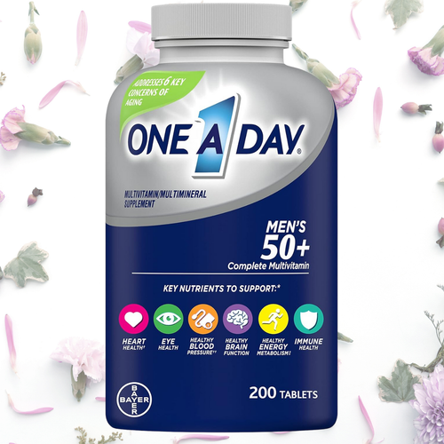Bayer One A Day Men’s 50+ Healthy Advantage Multivitamin 200 Tablets ...