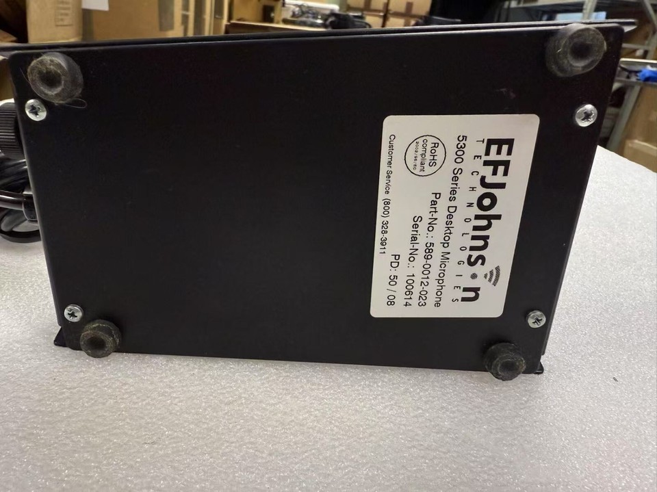 EFJohnson technologies 5300 series desktop microphone 589-0012-023 | eBay