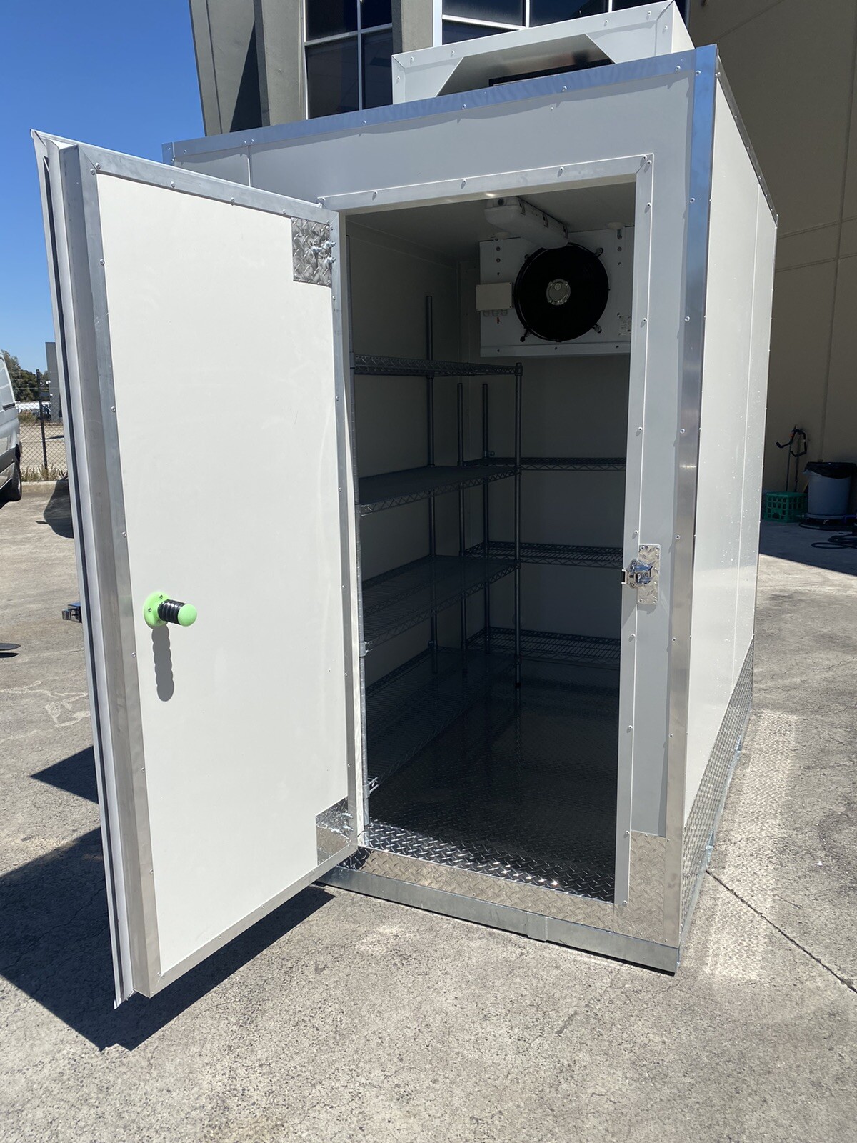 7ft x 5ft cool room on Skid, moveable coolroom, skid based coolroom ...