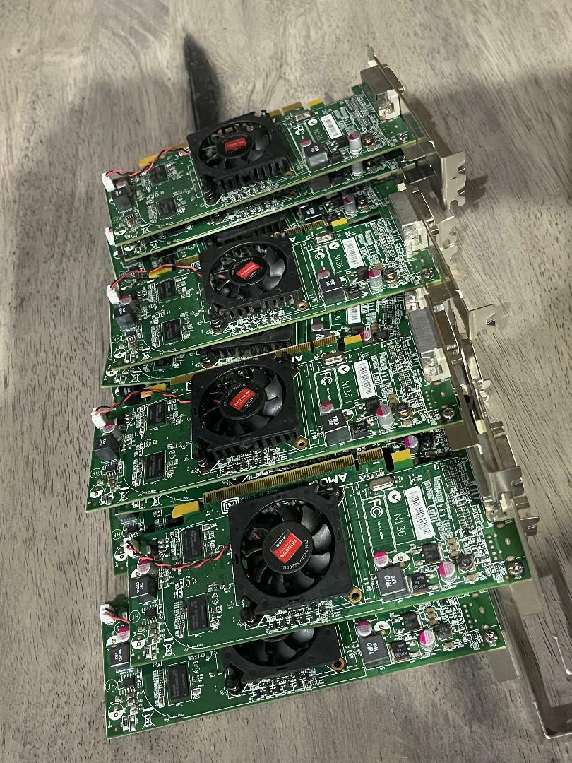 (Lot Of 12)AMD Radeon Graphic PCI-E Card Model: C090 N136 V218 VER 7.1 ...