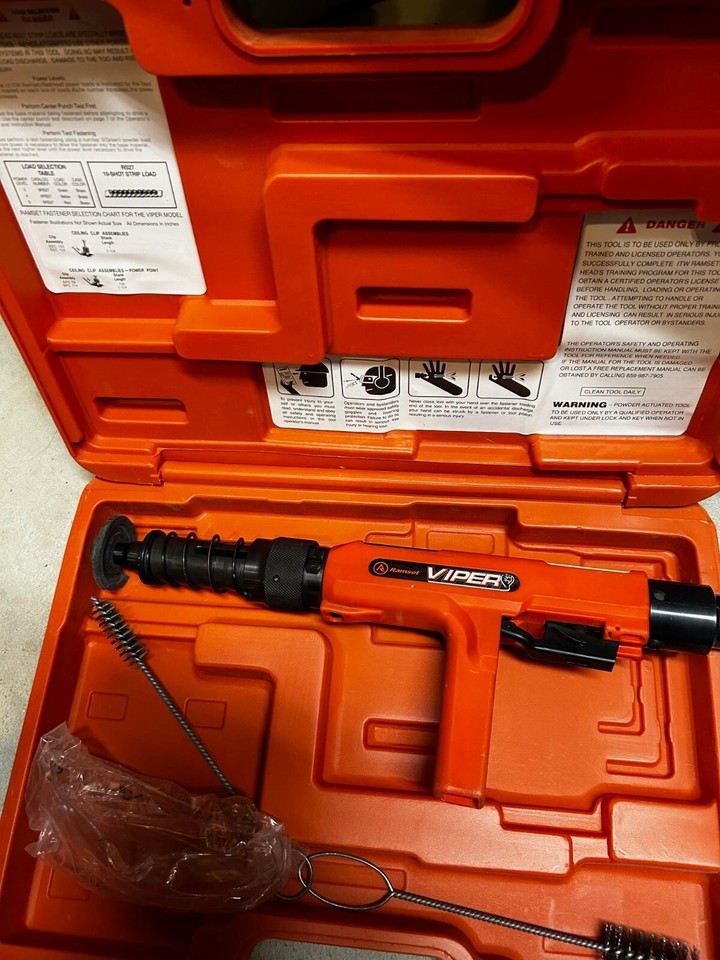 ITW Ramset Red Head VIPER-4 Viper-4 27 Cartridge Actuated Tool ...