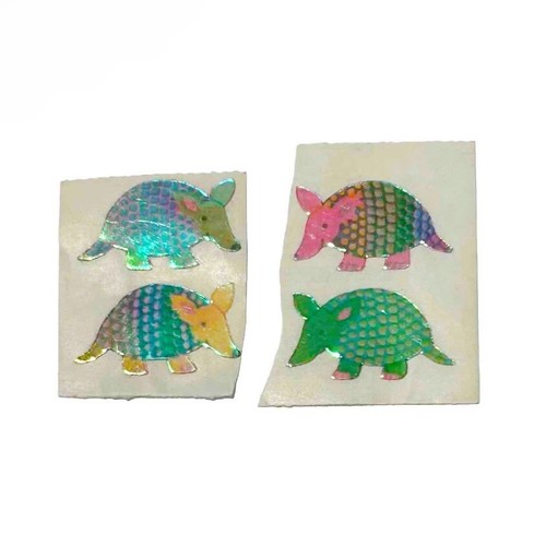 Vintage Sandylion Iridescent Shiny Multicolour Armadillo Stickers ...