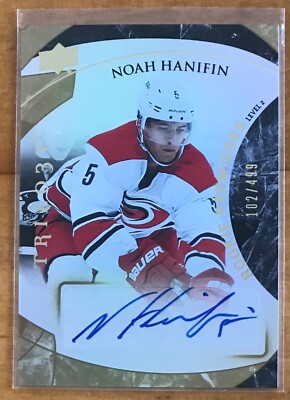 Noah Hannifin 2015/16 UD Trilogy Autograph #102/499 | eBay