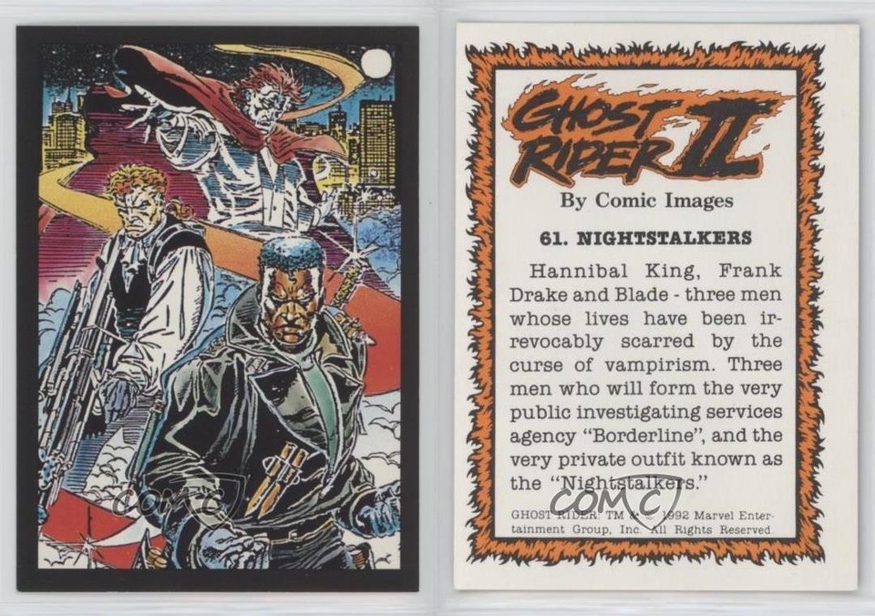 1992 Marvel Ghost Rider II Hannibal King Frank Drake Blade ...