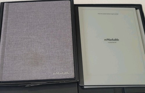 Remarkable 2 Paper Tablet RM110 w/Gray Folio NO PEN or POWER CORD | eBay