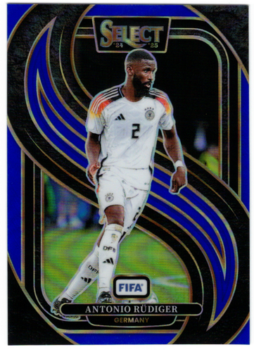 2024-25 Panini Select Fifa - Mezzanine Antonio Rudiger #175 Blue Prizm ...