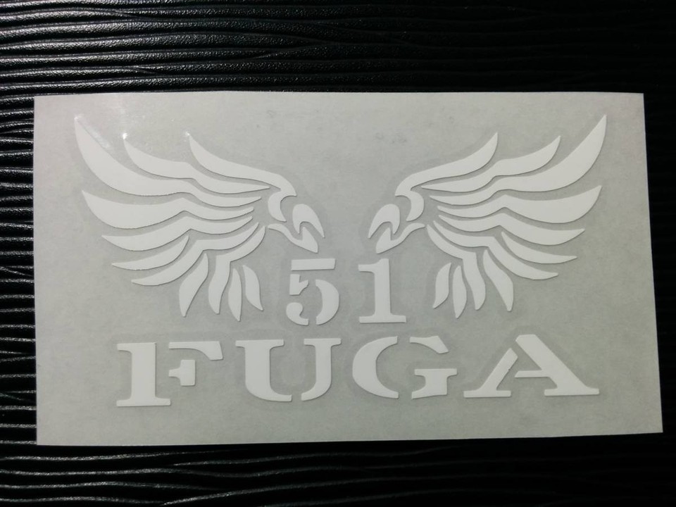 Fuga Wing Stencil Sticker Nissan Y51 VIP | eBay