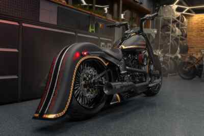 H-D 2018-2024 SOFTAIL STRECHED REAR FENDER 180-200 TIRES FLSB FXLRS ...