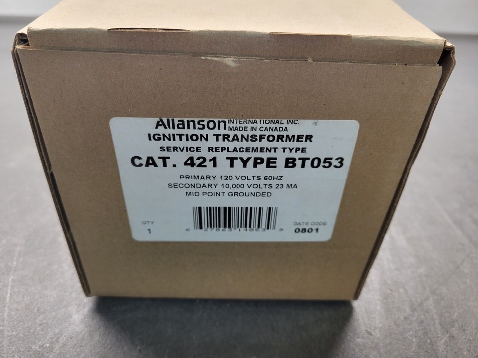 NEW Allanson 421 Type BT053 Ignition Transformer NOS NIB | eBay