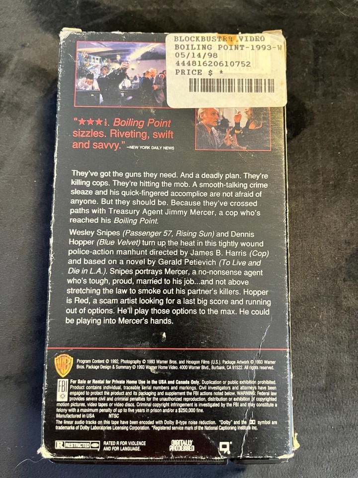Boiling Point, VHS | eBay