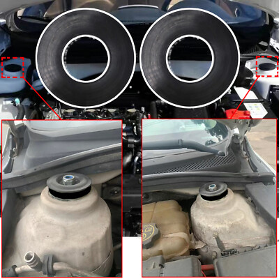 2Pcs Front Strut Tower Mount Buffer Suspension Steering Rubber Bearing ...