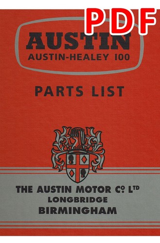 Austin Healey 100 (BN1-BN2) parts catalogue (in PDF) | eBay