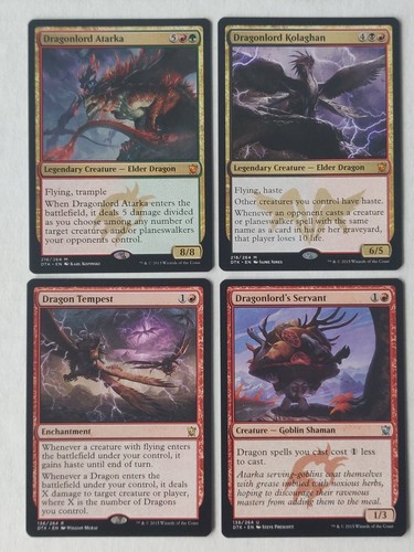 MTG Magic ♦ Dragons of Tarkir Commander Pack Atarka Kolaghan tempest ...