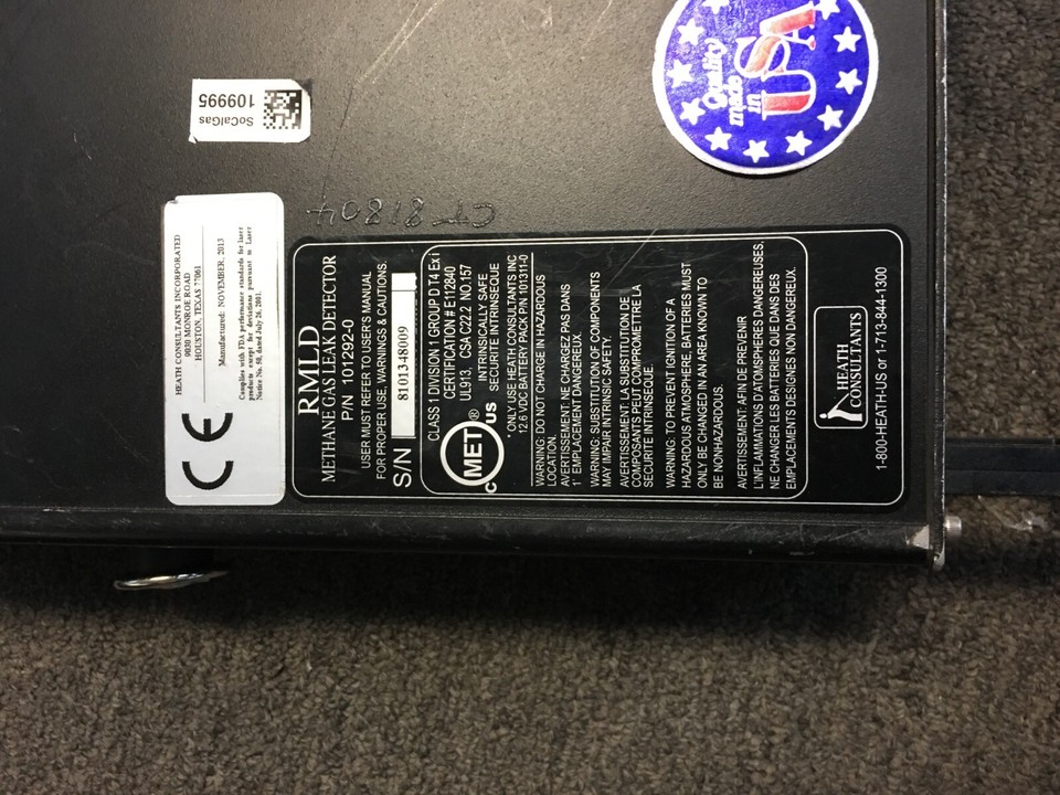 Heath Consultants RMLD-IS remote methane leak detector 101292-1 for ...
