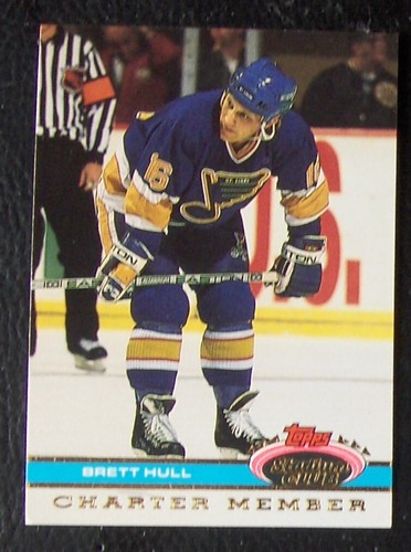 Topps NHL Hockey Card BRETT HULL, 1991 NEW condition | eBay