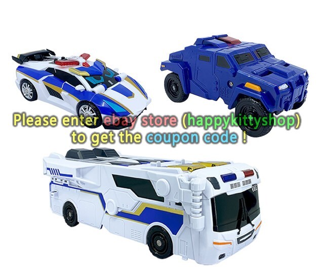 Metal Cardbot S BLUECOP TRINITY Figure Police Car Armor Bus 3in1 ...