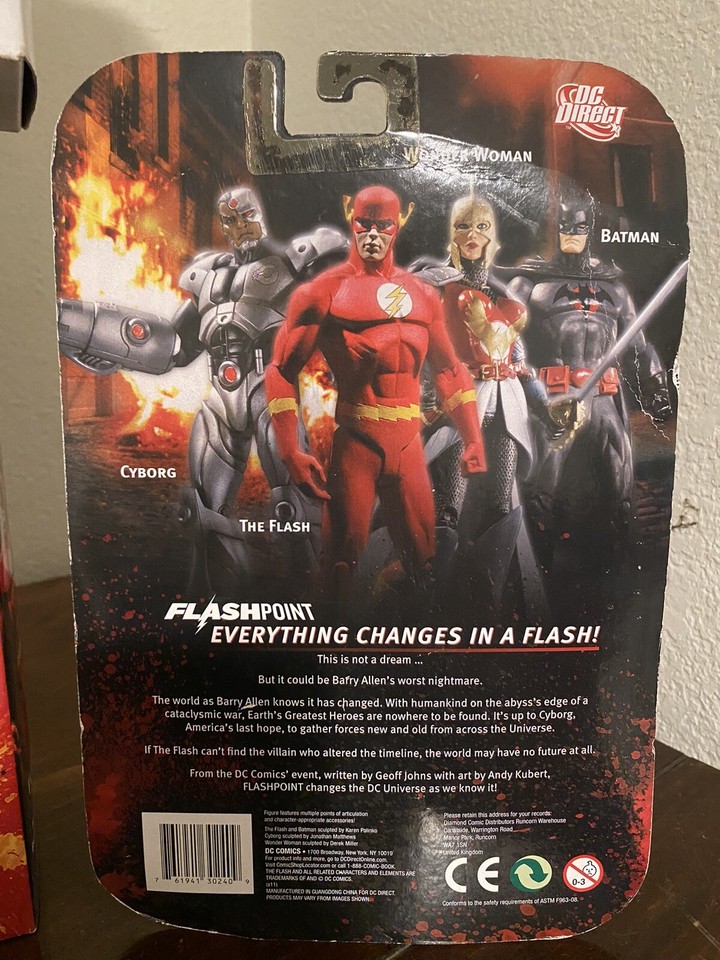 DC Exclusive Flashpoint Action Figure Box Set Cyborg Reverse Flash SD ...