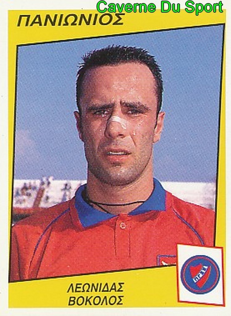 276 LEONIDAS VOKOLOS GREECE PANIONIOS.FC RARE STICKER PODOSPHAIRO 1998 ...