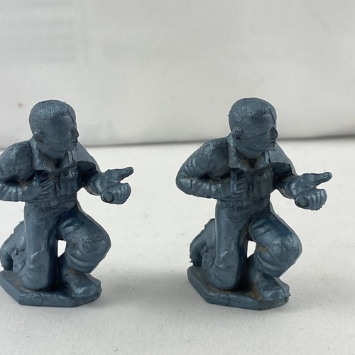 Plastic Army Figures Metallic Blue 2 Vintage 1960s Payton Peco's | eBay