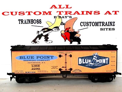 HO SCALE CUSTOM LETTERED BLUE POINT BEER 🍺🍺🍺 REEFER ALSO AVAIL IN O ...