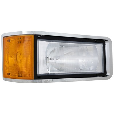 For 91-07 Mack CL/CH Halogen Headlight w/Bulb Amber Turn Signal Lamp ...