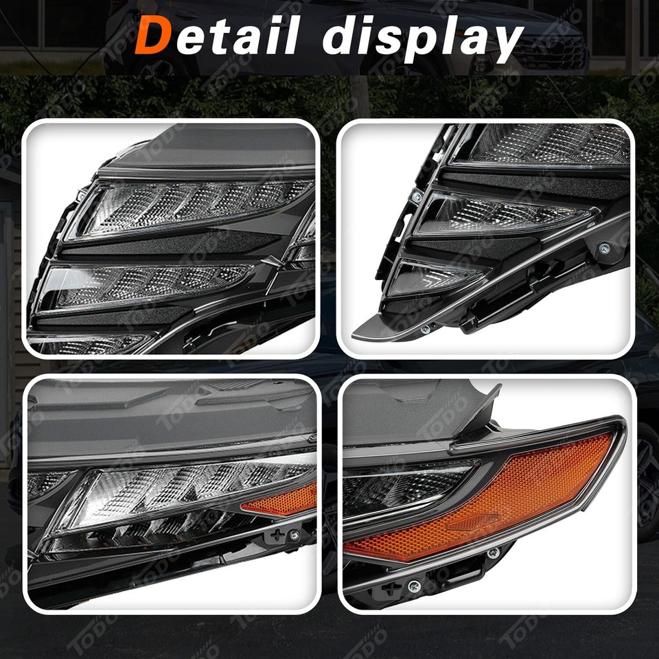 2022-2024 Hyundai Tucson Right Passenger Side LED DRL Headlight ...