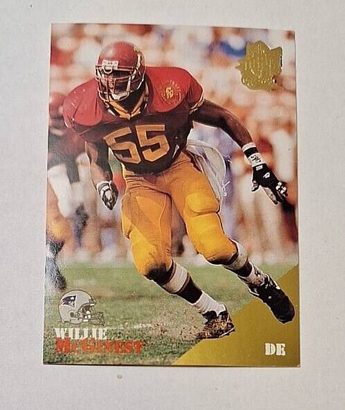 1994 Classic Draft '94 GOLD #66 Willie McGinest Rc New England Patriots ...