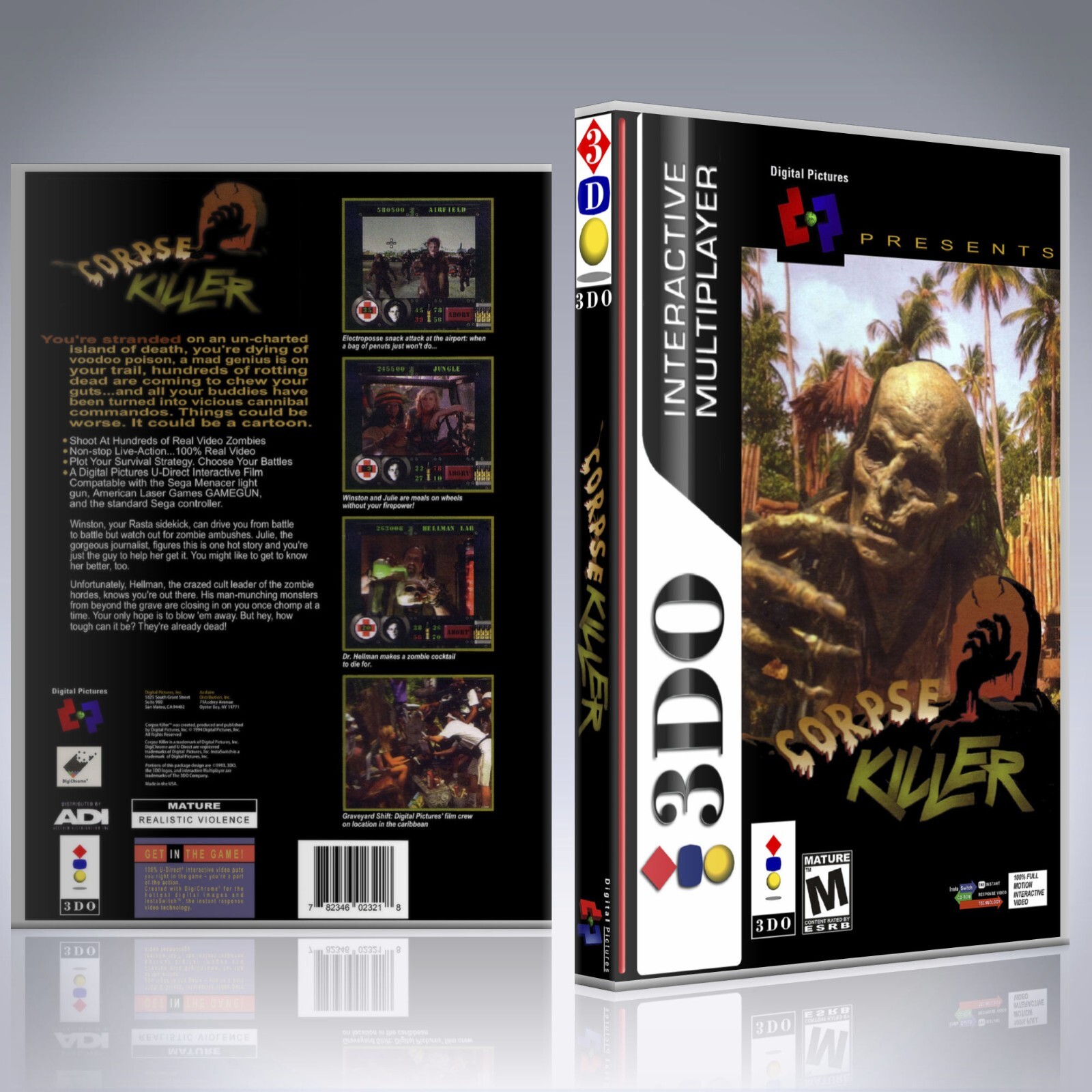 3DO Custom Case - NO GAME - Corpse Killer | eBay