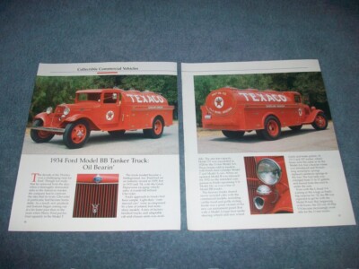 1934 Ford Model BB Tanker Truck History Info Article "Oil Bearin' | eBay