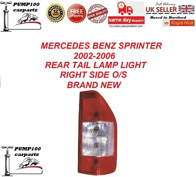 FOR MERCEDES BENZ SPRINTER 2002-2006 REAR TAIL LAMP LIGHT CLUSTER RIGHT ...